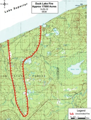Duck Lake fire | Upper Peninsula Wiki | Fandom
