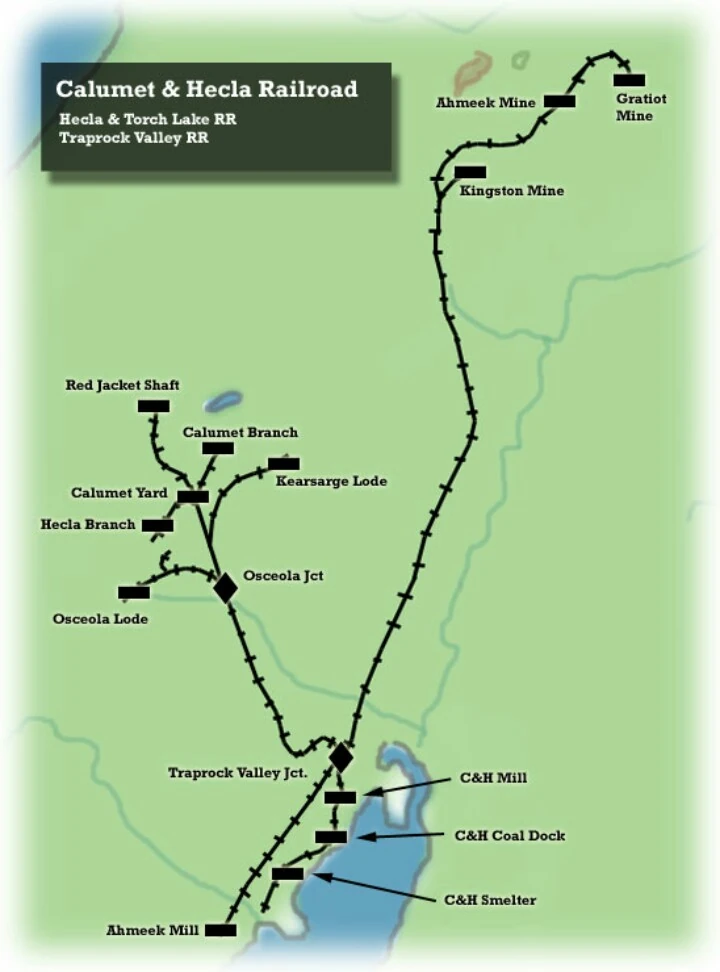 Calumet and Hecla Railroad | Upper Peninsula Wiki | Fandom