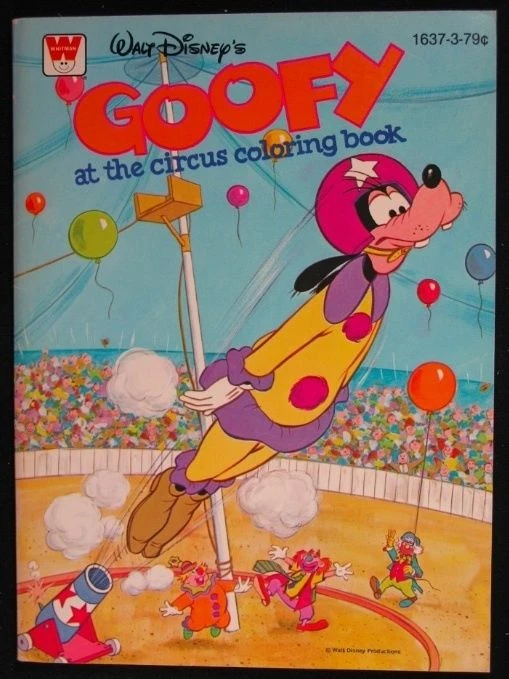 coloring book goofy