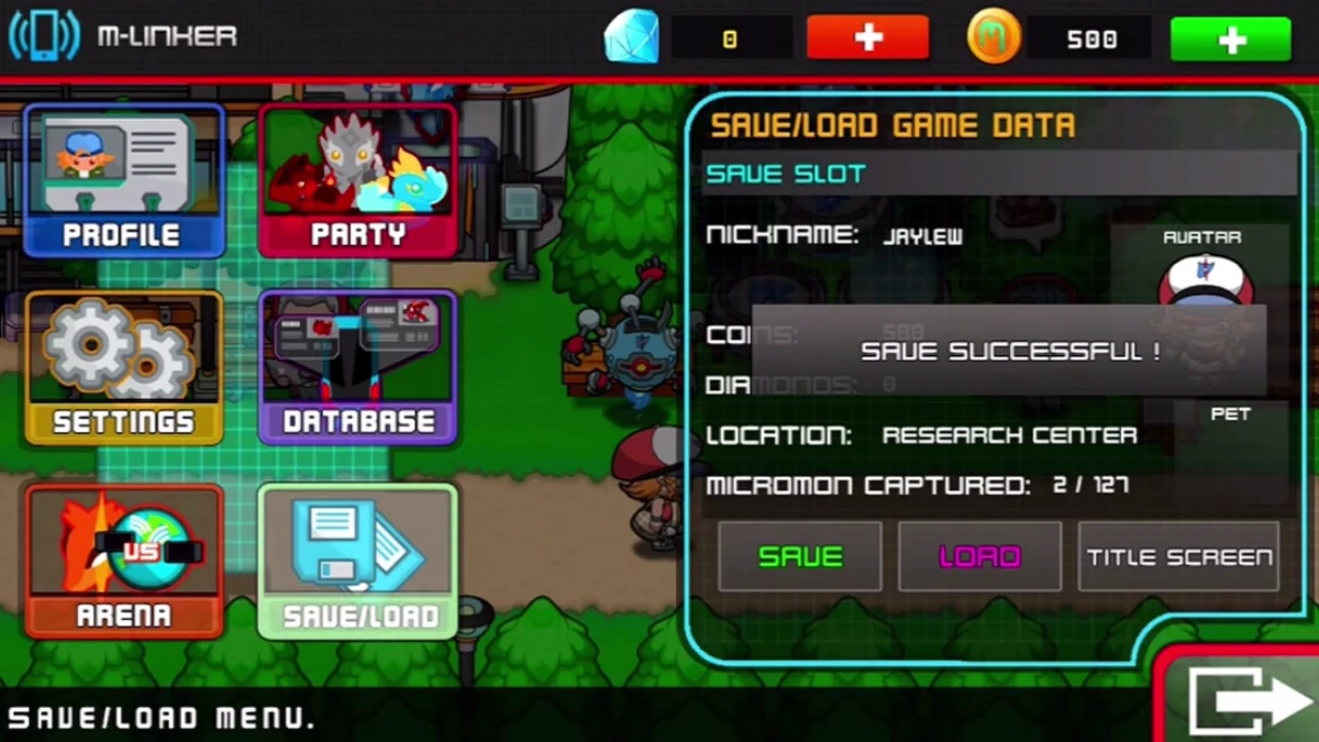 Saving | Micromon Wiki | Fandom