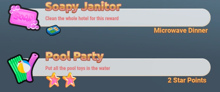 Hotel Achievements | Microwave Dinner Wiki | Fandom