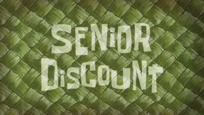Senior Discount Middlebob Wiki Fandom
