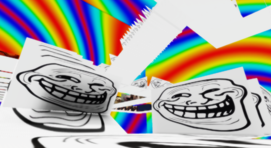 Nyan Cat Troll Face Gif