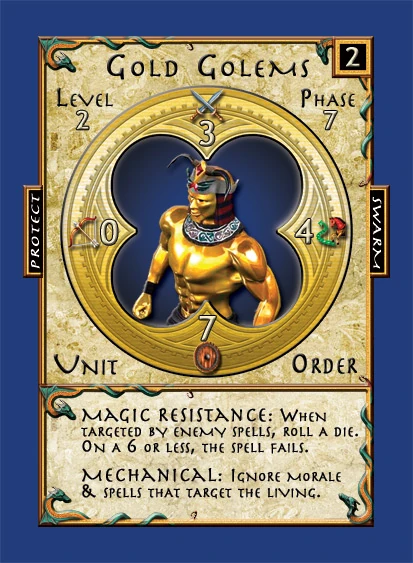 Gold golem (H4) | Might and Magic Wiki | Fandom