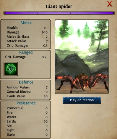 Giant spider (MM10) | Might and Magic Wiki | Fandom