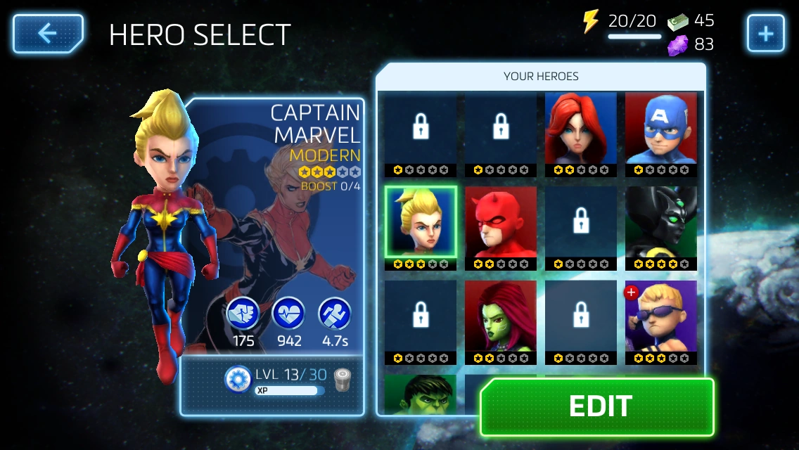 Captain Marvel - Modern | Marvel mighty heroes Wikia | Fandom