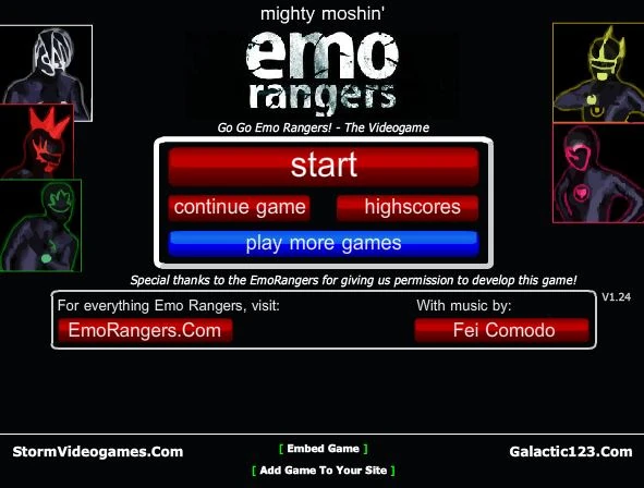 Mighty Moshin' Emo Rangers: The Video Game | Mighty Moshin Emo Rangers ...
