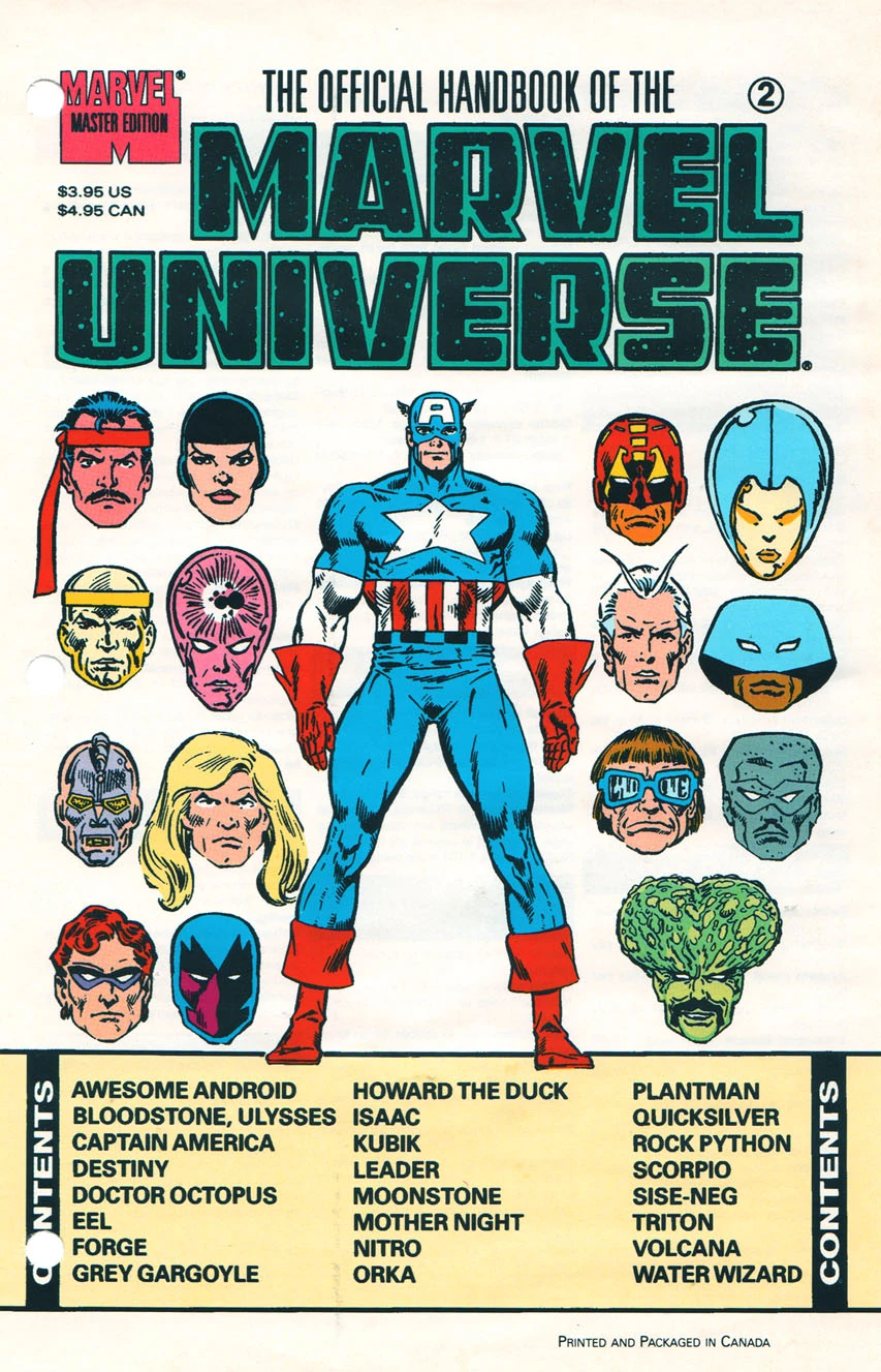 Official Handbook of the Marvel Universe Master Edition Vol 1 2 | The ...