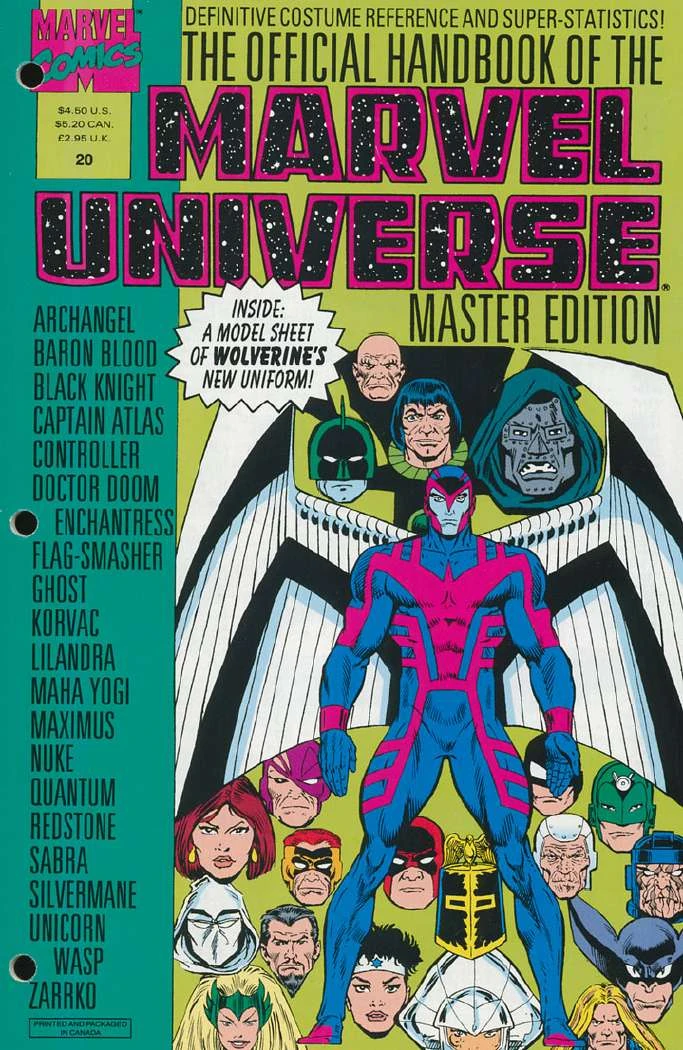 Official Handbook of the Marvel Universe Master Edition Vol 1 20 | The ...