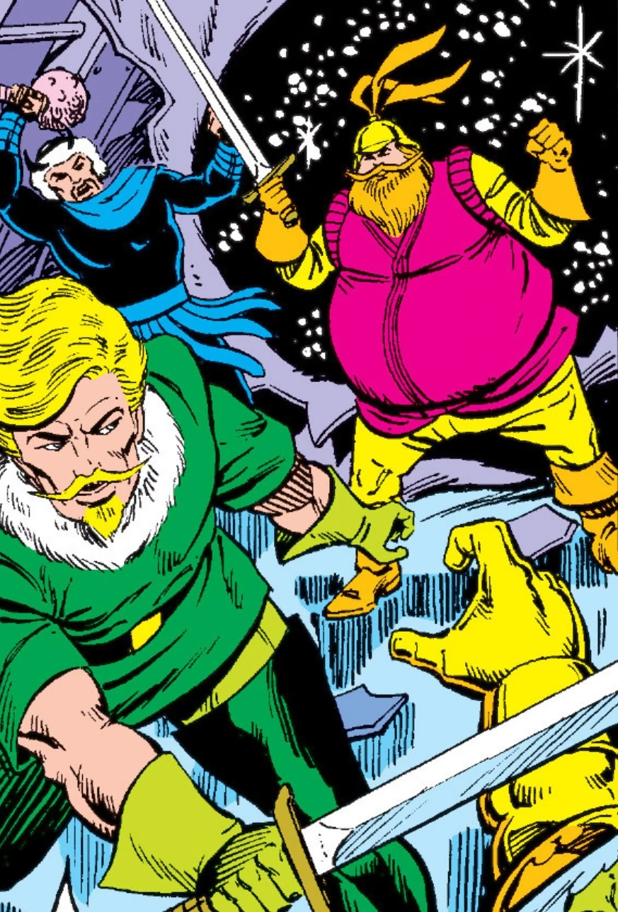 Warriors Three (Earth-804) | The Mighty Thor | Fandom