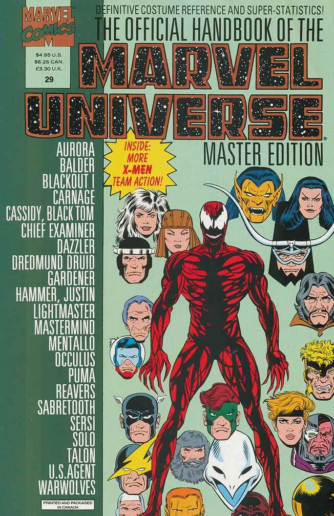Official Handbook of the Marvel Universe Master Edition Vol 1 29 | The ...