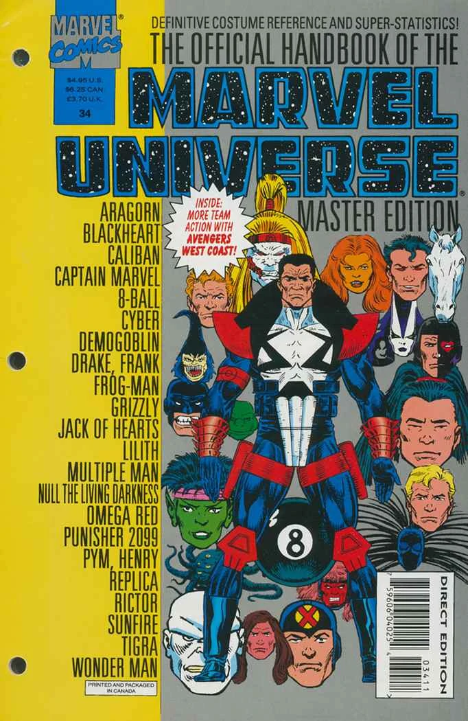 Official Handbook of the Marvel Universe Master Edition Vol 1 34 | The ...