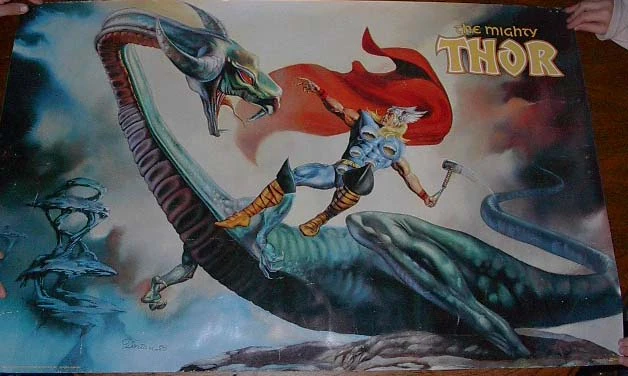 Thor vs Dragon Poster | The Mighty Thor | Fandom