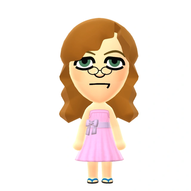 Party dress with ribbon sash | Miitomo Wikia | Fandom