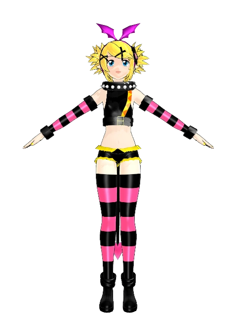 Rin Kagamine Akuma Devil (Jjinomu) | MikuMikuDance Wiki | Fandom