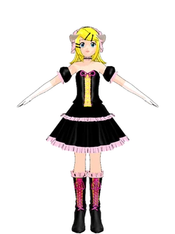 Rin Kagamine Akuma Maid (Yellow-Blossom) | MikuMikuDance Wiki | Fandom