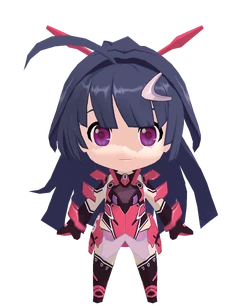 Raiden Mei - Crimson Impulse Chibi (HoYoverse) | MikuMikuDance Wiki ...