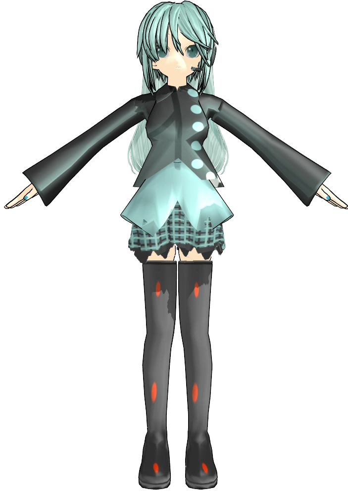Hatsune Miku KEI's First Design (BacteriaNeko) | MikuMikuDance Wiki ...