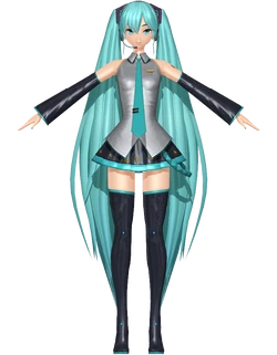 Miku Hatsune "Default" (Jomomonogm) | MikuMikuDance Wiki | Fandom