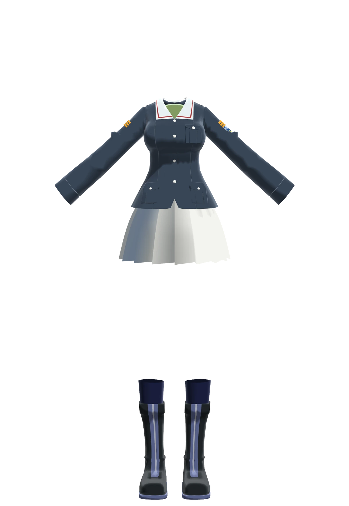 Continuation High School Uniform - Girls und Panzer (Warusa P ...