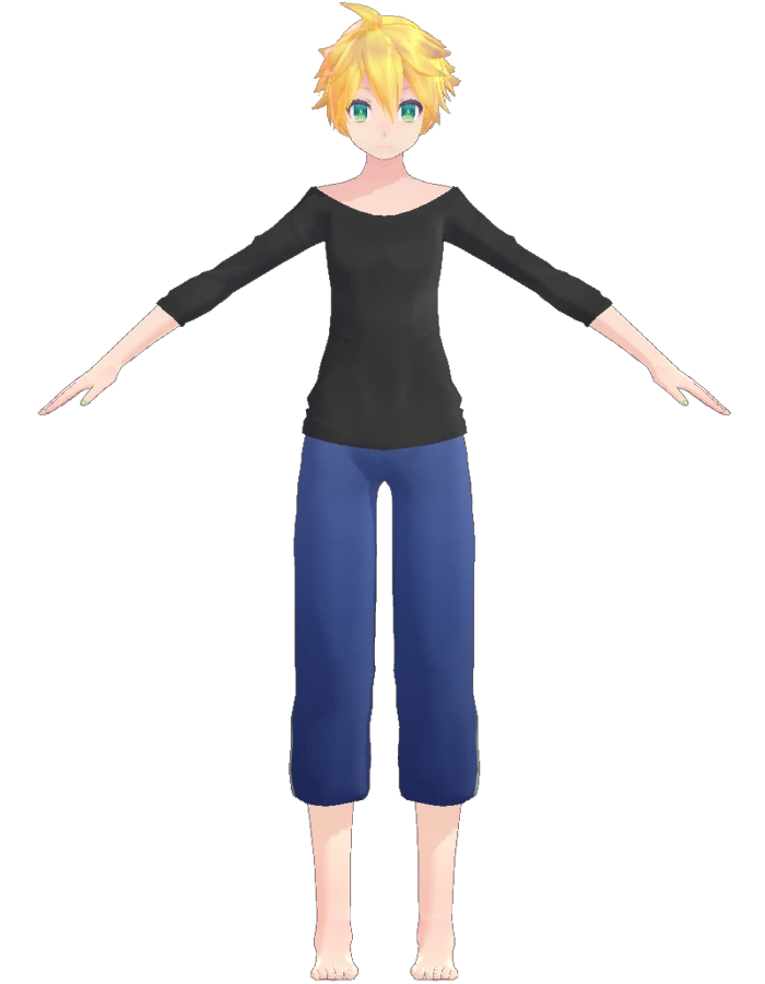 Len Kagamine Loungewear Tda Edit (Jiyurun) | MikuMikuDance Wiki | Fandom