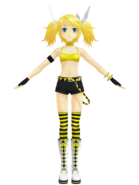 Rin Kagamine Informal summer (Isao) | MikuMikuDance Wiki | Fandom