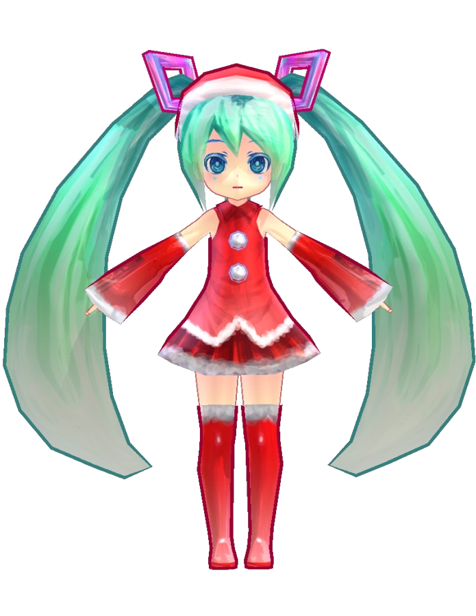 Miku Hatsune Low Poly Christmas (Ginjishi) | MikuMikuDance Wiki | Fandom