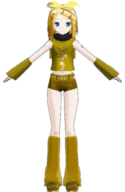 Rin Kagamine W-style Lat edit (Orahi-shiro) | MikuMikuDance Wiki | Fandom