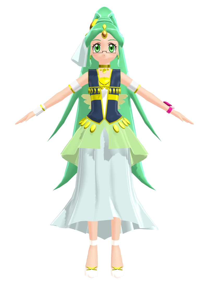 Wonderful Net Precure- Green Cure (vtrevisan) | MikuMikuDance Wiki | Fandom