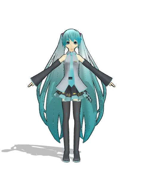 Miku Hatsune (soft) (C mell) | MikuMikuDance Wiki | Fandom