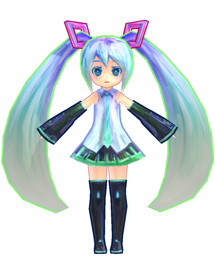 Miku Hatsune Low Poly (Ginjishi) | MikuMikuDance Wiki | Fandom