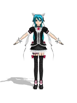 Miku Hatsune Gothic (Kio) | MikuMikuDance Wiki | Fandom