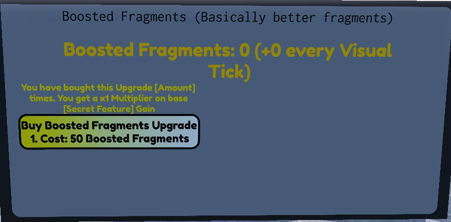 Boosted Fragments | Milestone Incremental Fanon Wiki | Fandom