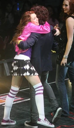 Miley Cyrus And Nick Jonas Hugging