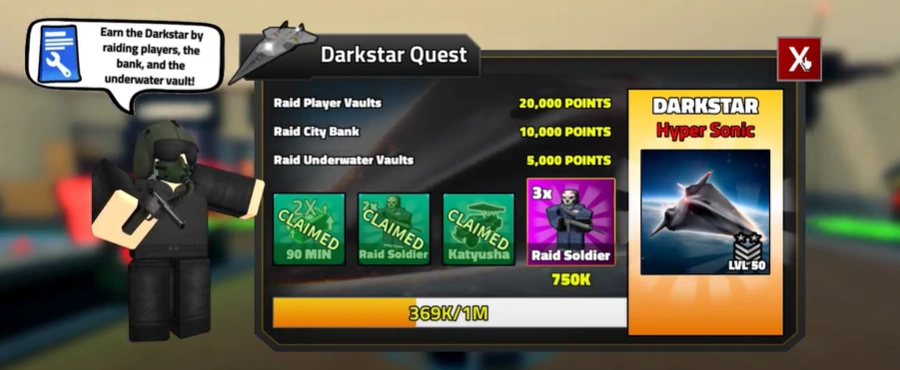 DarkStar Quest | Military Tycoon Wiki | Fandom