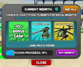 Rebirths | Military Tycoon Wiki | Fandom