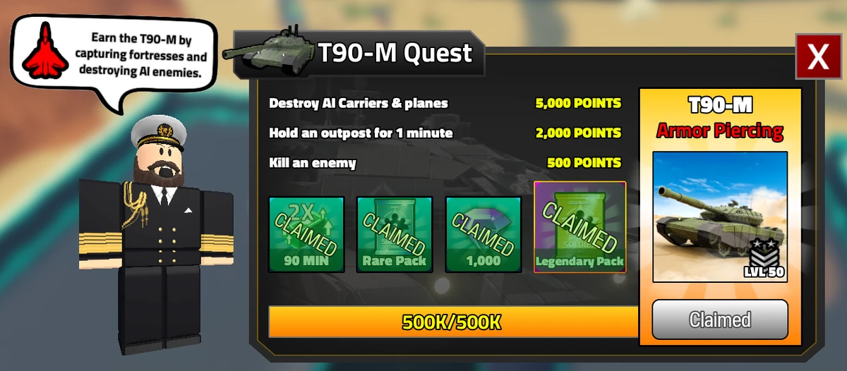 T-90M Quest | Military Tycoon Wiki | Fandom