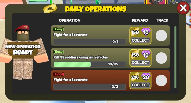 Daily Operations | Military Tycoon Wiki | Fandom