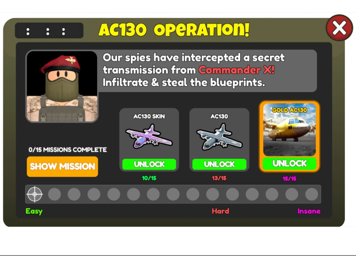 Golden AC-130 Operations | Military Tycoon Wiki | Fandom