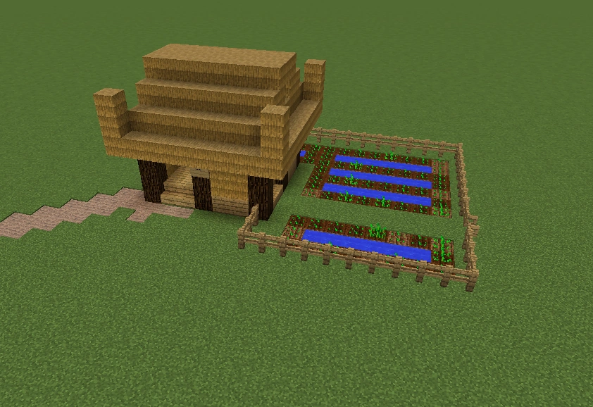 Noujou Nojo (Japanese Wheat Farm) | Millénaire Mod (Minecraft JE) Wiki | Fandom