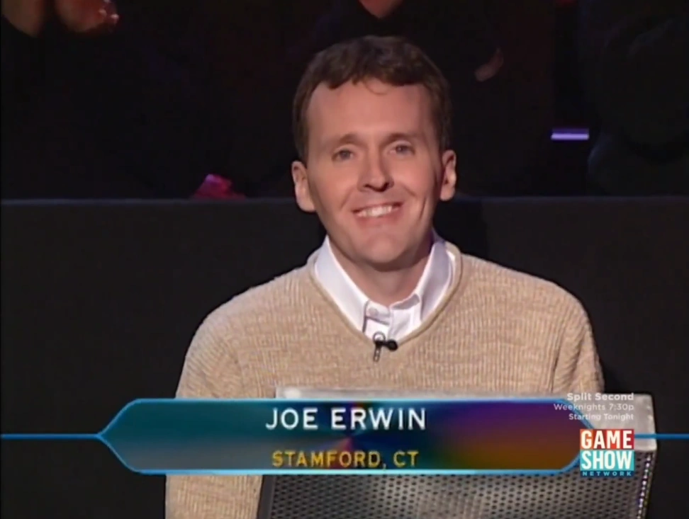 Joe Erwin | Who Wants To Be A Millionaire Wiki | Fandom