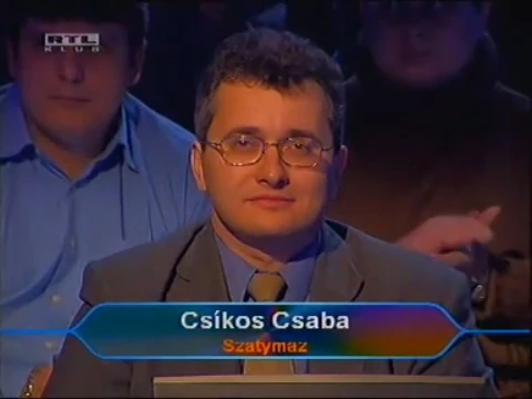 Csíkos Csaba | Who Wants To Be A Millionaire Wiki | Fandom