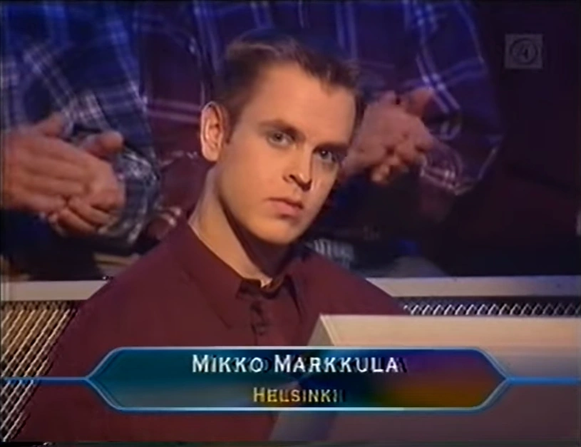 Mikko Markkula | Who Wants To Be A Millionaire Wiki | Fandom
