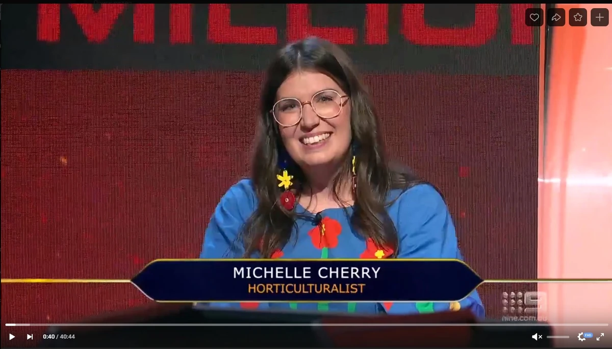 Michelle Cherry | Who Wants To Be A Millionaire Wiki | Fandom