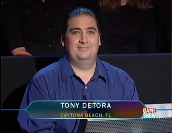 Tony DeTora | Who Wants To Be A Millionaire Wiki | Fandom