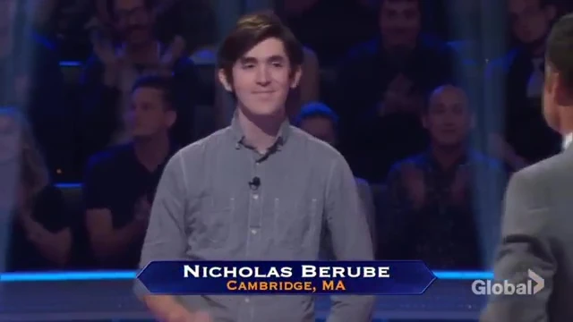 Nicholas Berube | Who Wants To Be A Millionaire Wiki | Fandom