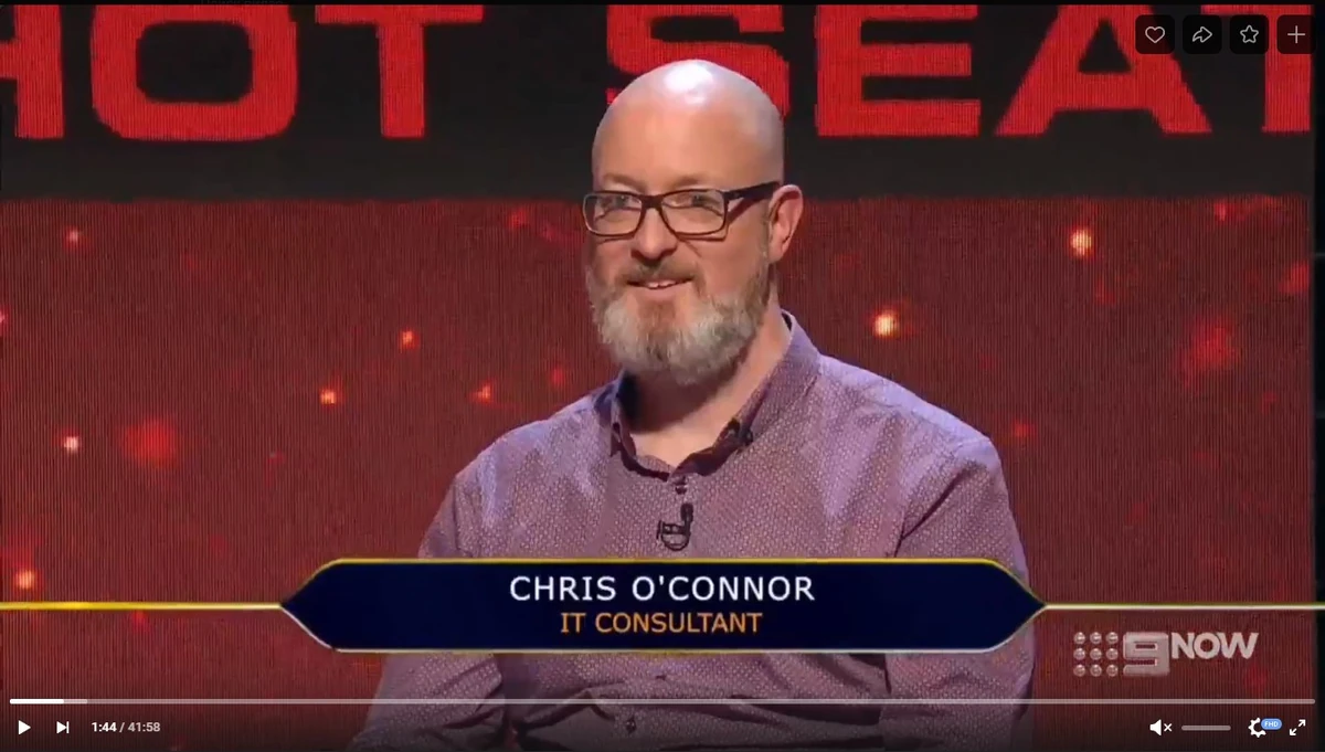 Chris O'Connor | Who Wants To Be A Millionaire Wiki | Fandom