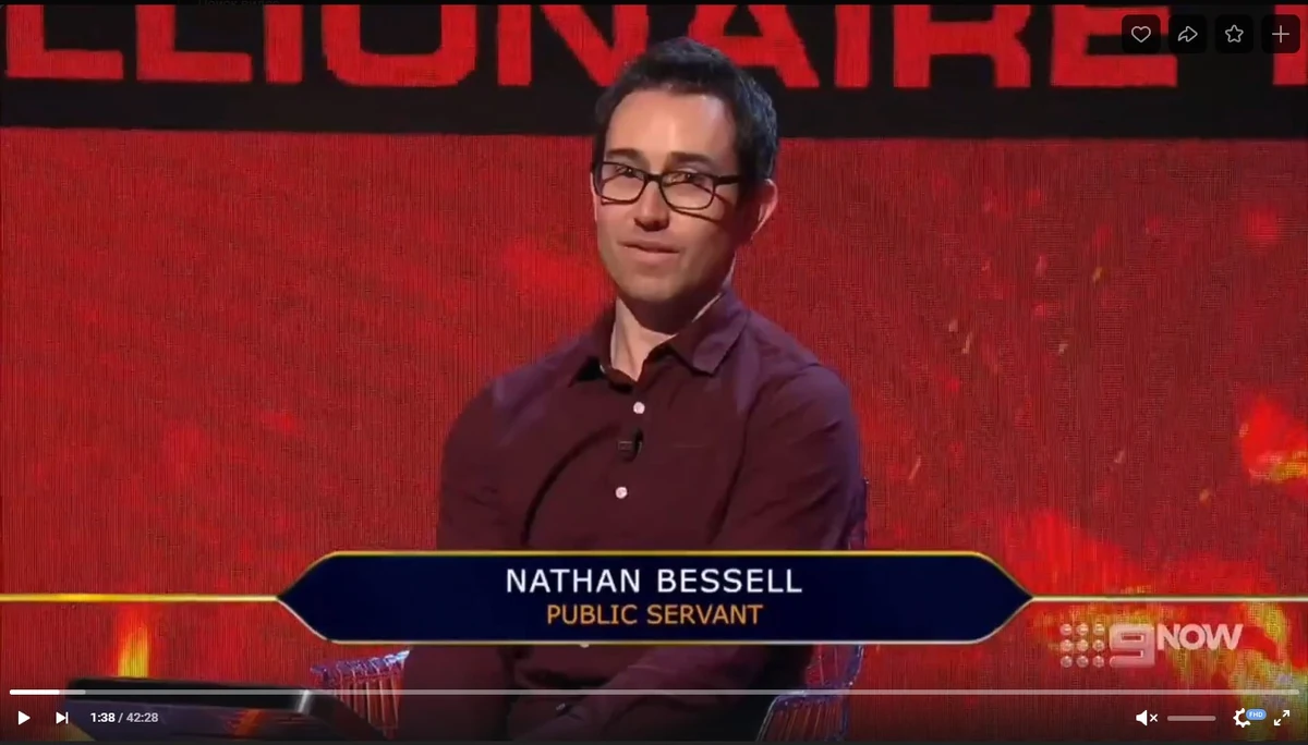 Nathan Bessell | Who Wants To Be A Millionaire Wiki | Fandom