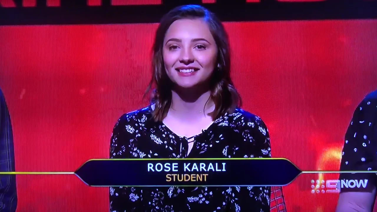 Rose Karali | Who Wants To Be A Millionaire Wiki | Fandom