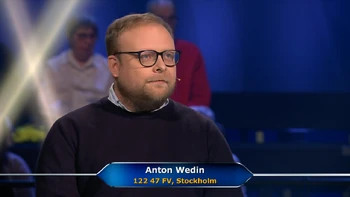 Anton Wedin | Who Wants To Be A Millionaire Wiki | Fandom